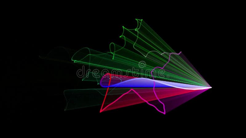 Colorful Light Rays in Star Path with Plain Black Background Stock Video - Video of christmas ...