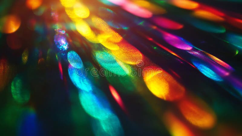 Colorful Light Reflection Patterns Create Vibrant Atmosphere during ...