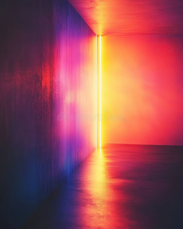 Colorful Light Reflections on Textured Surfaces Stock Illustration ...