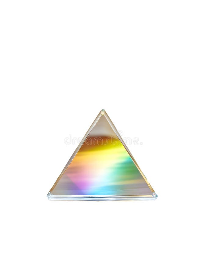 Colorful Light Refraction through a Prism Stock Photo - Image of ...