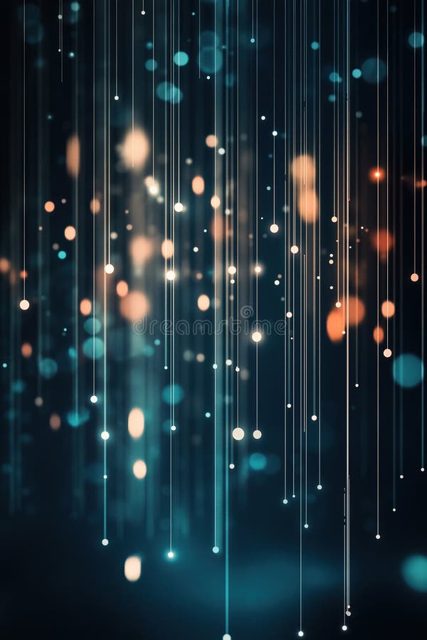 Colorful Light Trails Create a Stunning Display in a Dark, Abstract ...