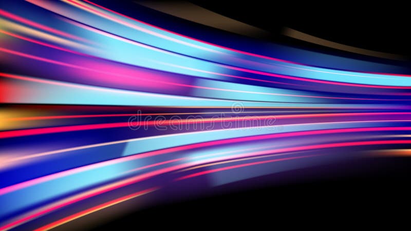 Colorful Light Trails with Motion Effect, Long Exposure or Slow Shutter ...