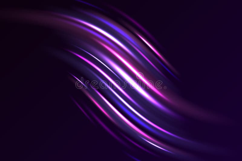 Light motion trails stock vector. Illustration of tail - 260536094