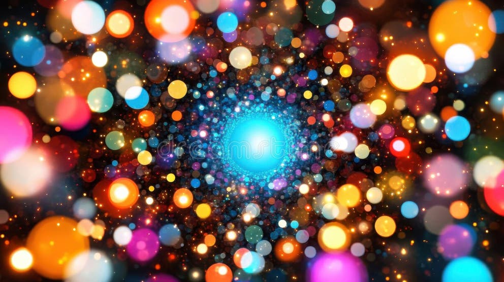 Colorful Light Vortex Abstract Stock Image - Image of iridescent ...