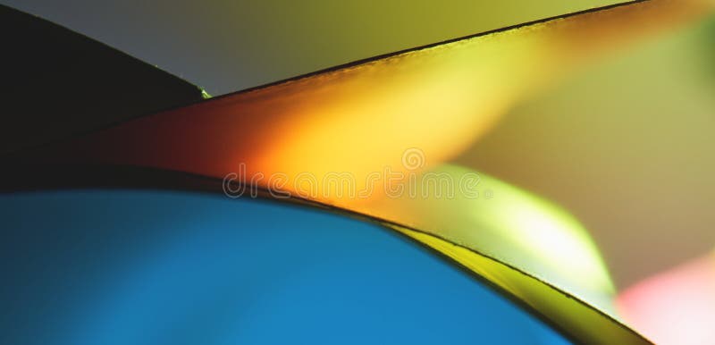 Colorful Lighted Sheets of White Paper, Abstract Macro, Background and ...