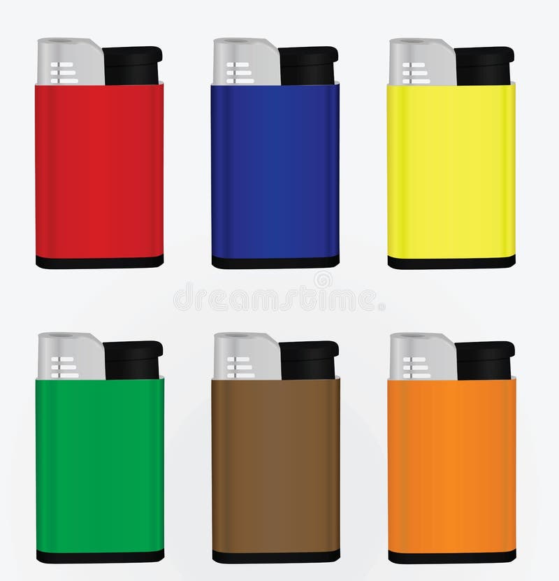 Six Colorful Lighters Picture. Image: 569216