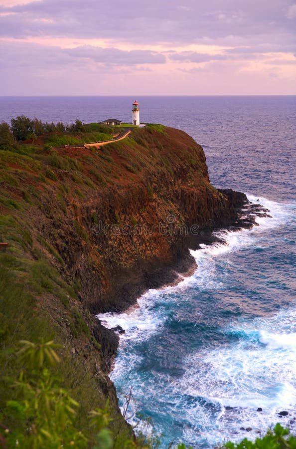 Colorful Lighthouse Landscape Stock Photo - Image of ocean, cliff: 6954384