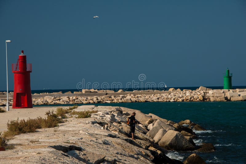 Lighthouses in Southern Italy Editorial Image - Image of navigation ...