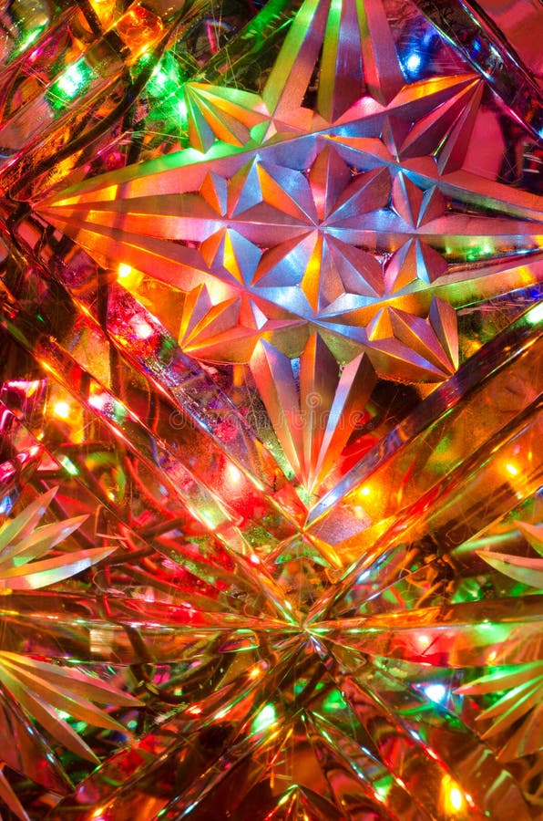 Colorful Lights through Crystal Glass Stock Image - Image of decoration ...