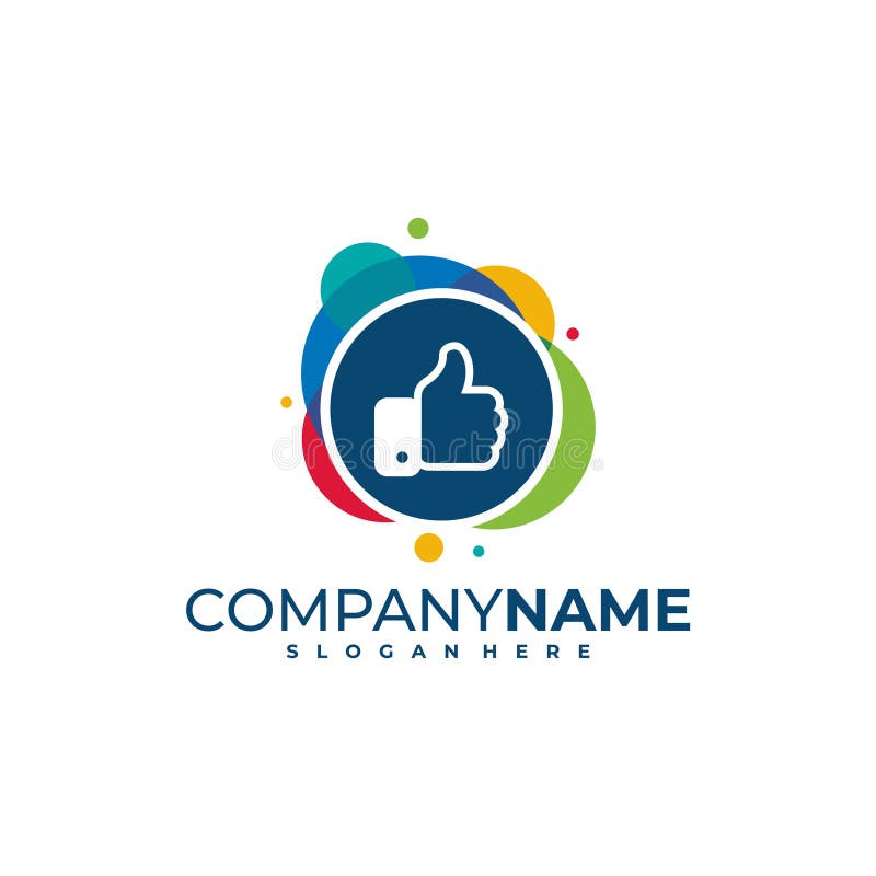 Colorful Like Logo Design Vector. Good Logo Design Template Concept ...
