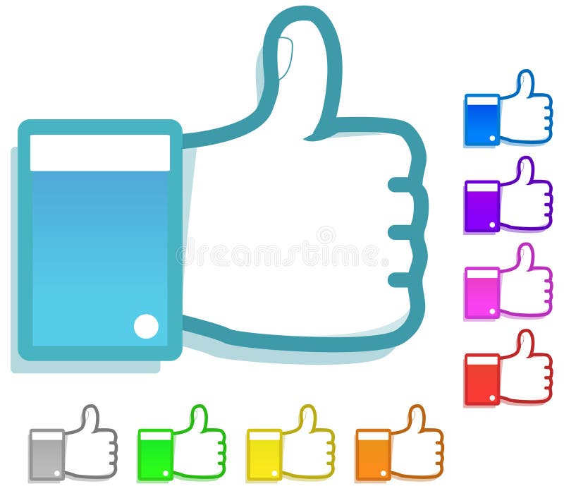 Thumb Up Gesture Icon Vector Stock Vector - Illustration of member ...