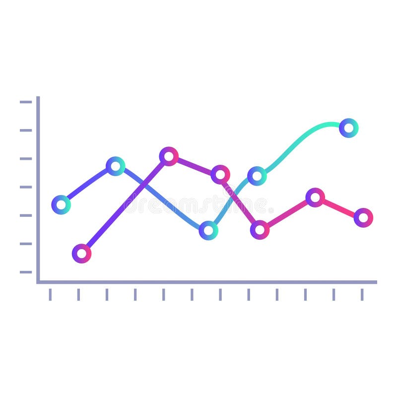 Line Graph Showing Different Data Sets with Upward Trend Stock Vector ...