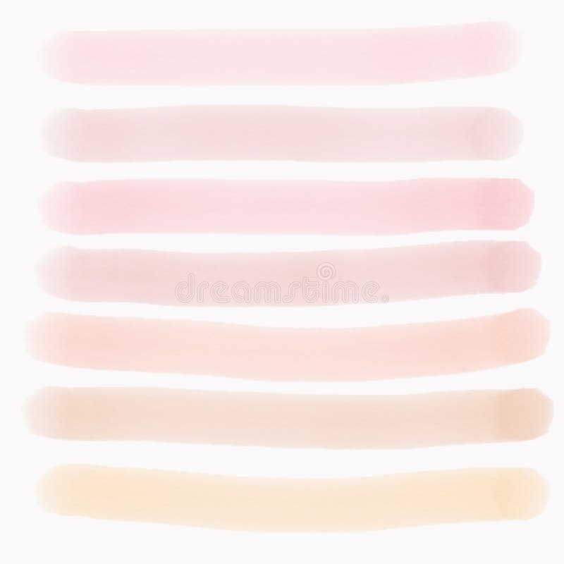 A Colorful Line on a Pastel Background. Stock Illustration ...
