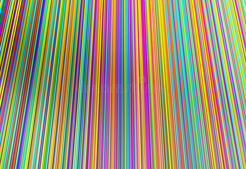 Colorful of Line Threads, 3d Illustration Stock Image - Image of ...