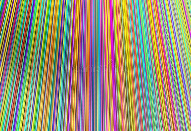 Colorful of Line Threads, 3d Illustration Stock Image - Image of ...