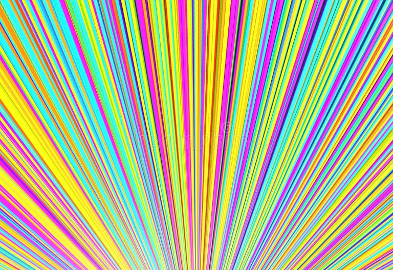 Colorful of Line Threads, 3d Illustration Stock Photo - Image of ...