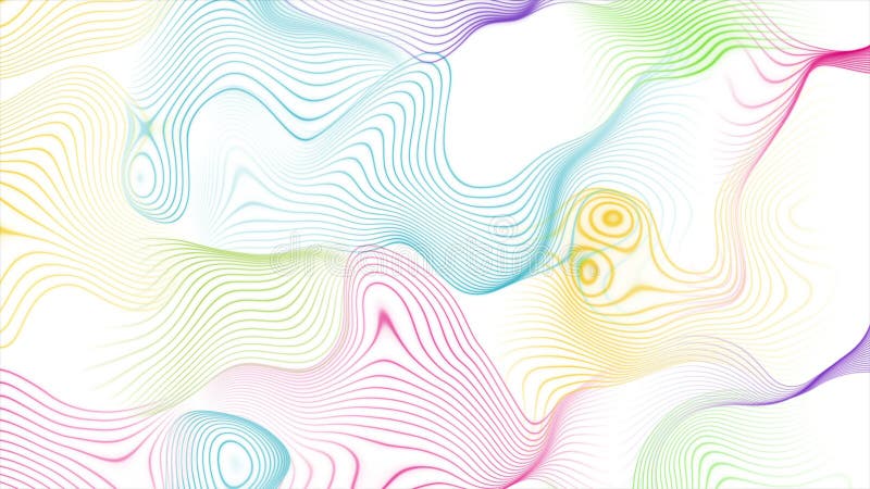 Colorful Linear Waves Pattern Elegant Abstract Motion Background Stock ...