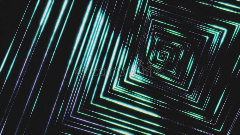 3D Animation of Geometric Cube Shape, Multi-level Tunnel with Immersive ...