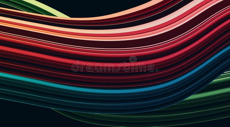 Colorful Lines Abstract Background with Curves. Modern Curved Shapes ...