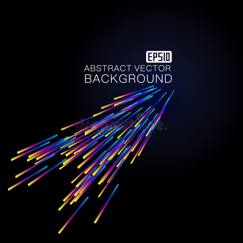 Colorful Lines Composition Glowing Beams Background Illustration ...