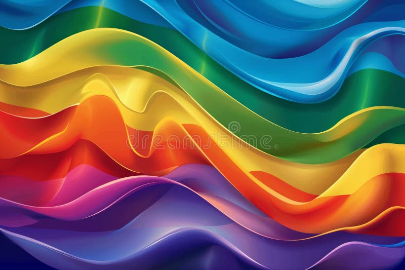 Colorful Lines Form an LGBTQ Flag, Symbolizing Pride and Diversity ...