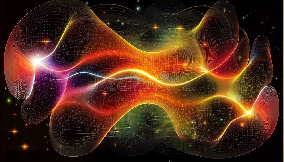 Colorful Lines in Intricate Coding Visualization with Abstract Digital ...