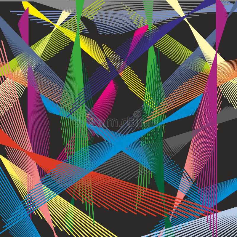 Colorful Lines and Monochrome Wallpaper Concept Vector Background Stock ...