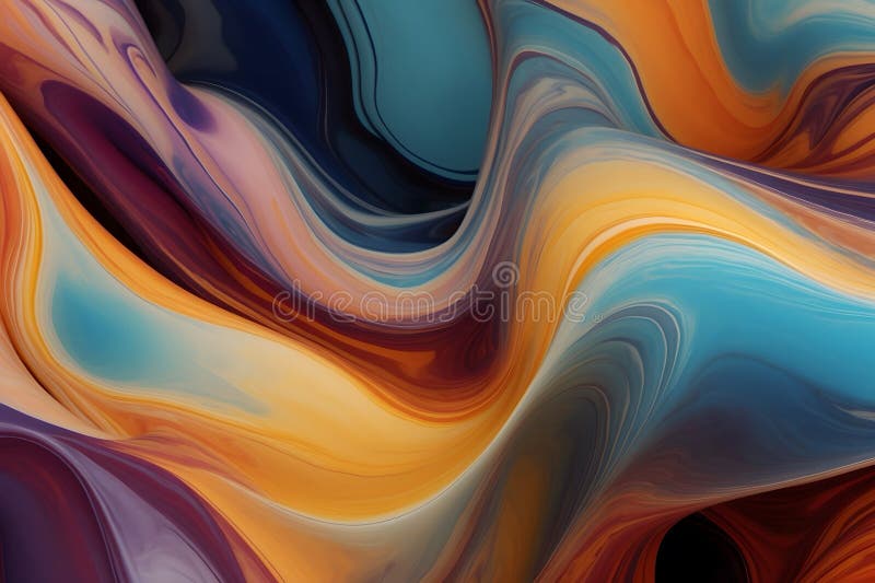 A Colorful Liquid Diffusion Style Abstract Stock Image - Image of ...