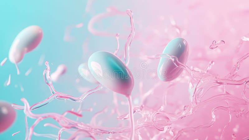 Colorful Liquid Droplets Creating Dynamic Splash Stock Illustration ...