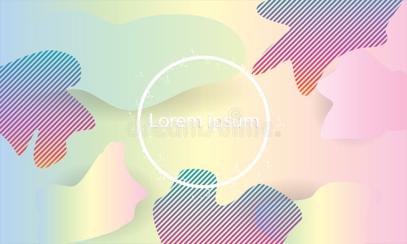 Colorful Liquid. Dynamical Colored Forms and Line. Stock Illustration ...