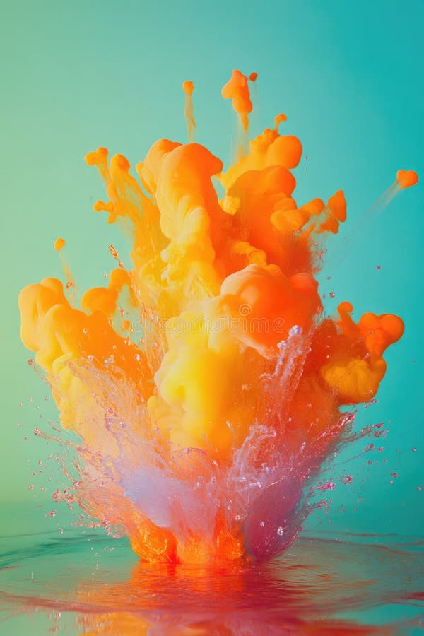 Colorful Liquid Explosion stock photo. Image of vibrant - 362032244