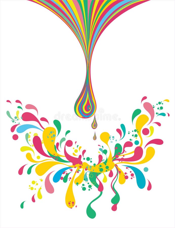 Colorful Liquid Illustration Stock Vector - Illustration of drips, drop ...