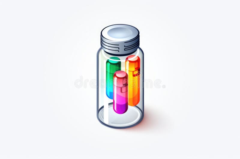 Colorful Liquid Inside Glass Bottle Stock Photo - Image of supplies ...