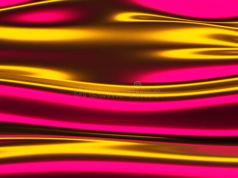 Colorful Liquid Metallic Wavy Background Stock Illustration ...