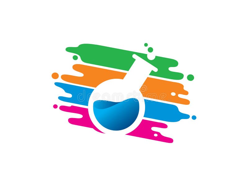 Colorful Liquid Science Logo Template Design Stock Vector ...
