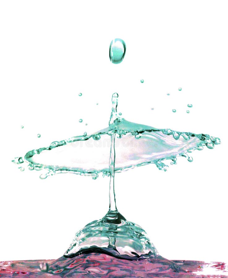 Colorful Liquid Splash on White Background Stock Photo - Image of clear ...