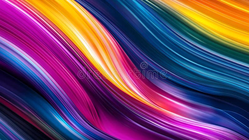 Colorful Liquid Wave Abstract Soft Flow Background Ai Generated Video ...