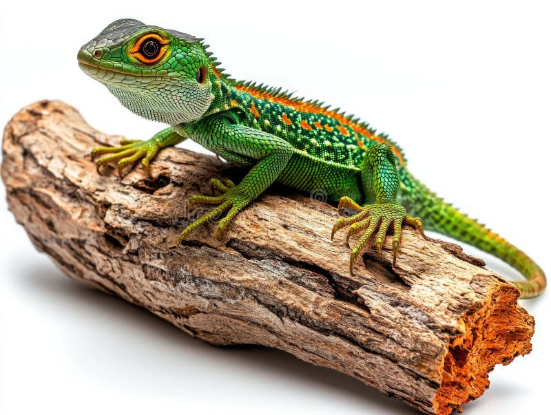 Colorful Lizard on Log stock image. Image of close, logs - 362067693