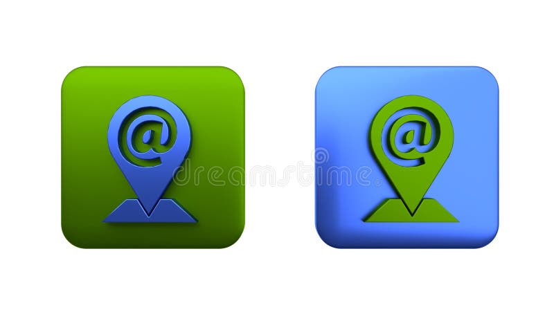 Green Location Email Icon Stock Illustrations – 443 Green Location ...