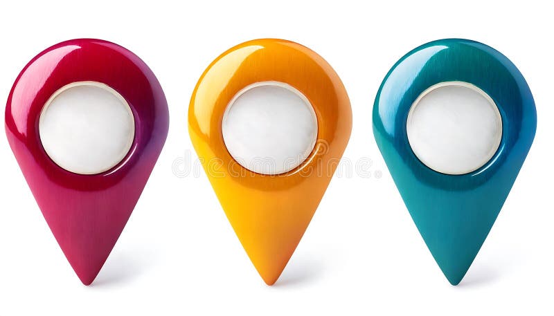 Colorful Location Marker Icons Map Pin Collection for Various Uses ...