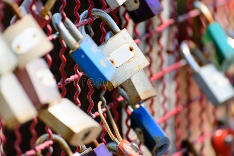 Colorful lock stock photo. Image of colorful, romantic - 50070830