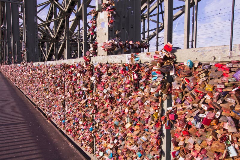 Colorful Locks on a Bridge during the Daytime Editorial Stock Image ...