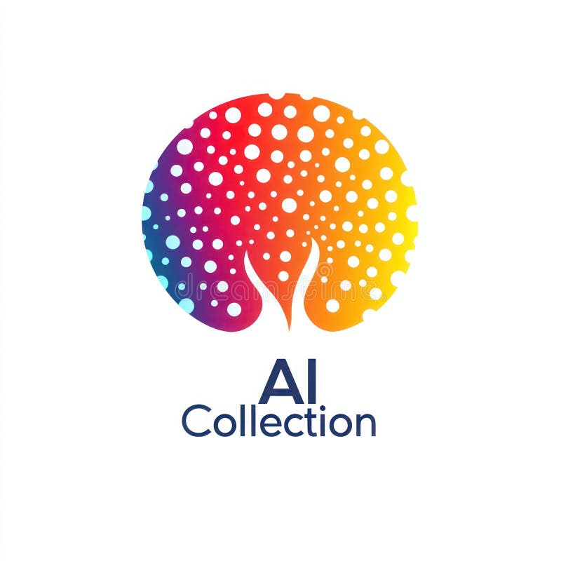 A Colorful Logo for the AI Collection Stock Illustration - Illustration ...