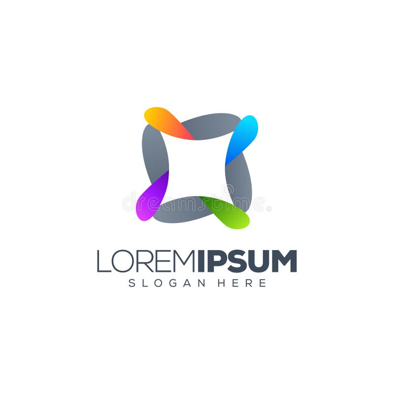 Colorful Logo Design Vector Illustration Stock Vector - Illustration of ...