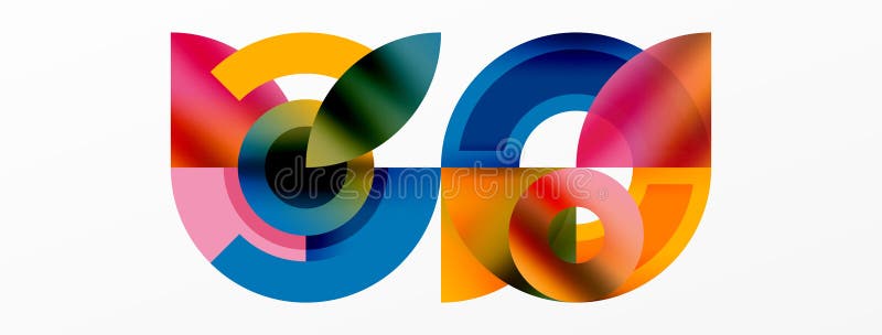 A Colorful Logo that Looks Like a Rainbow Stock Vector - Illustration ...