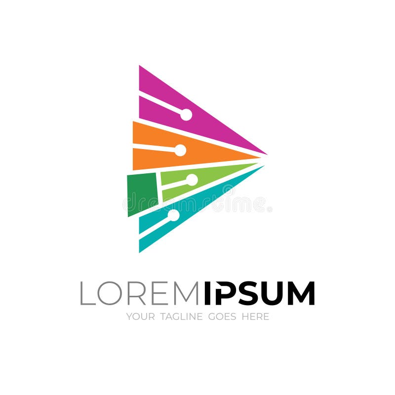 Technology Simple Type Tech Design. Vector Typeset Alphabet. Future ...