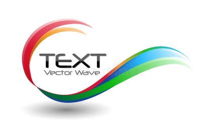 Colorful Logo Swirl Wave stock vector. Illustration of clean - 19351078