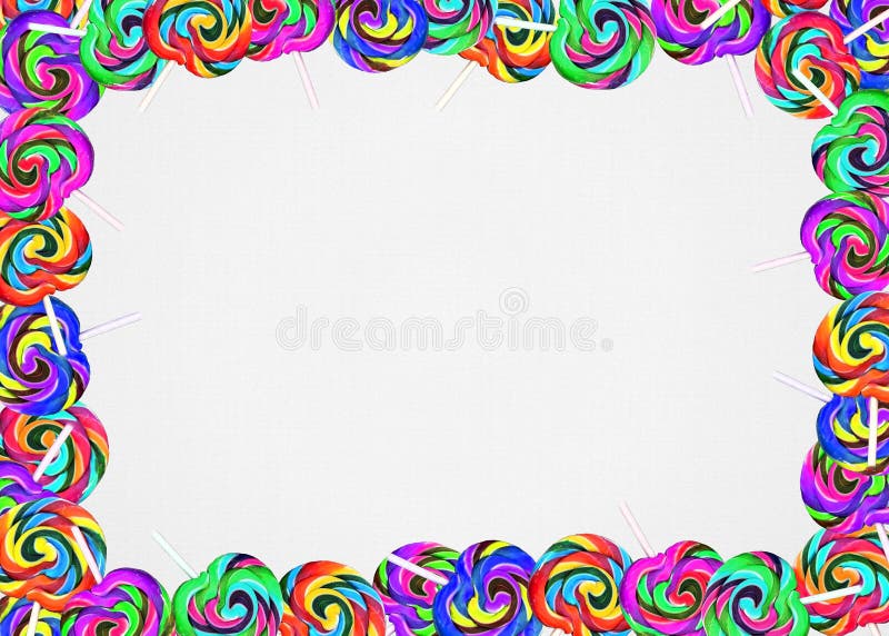 Lollipop Border Clip Art