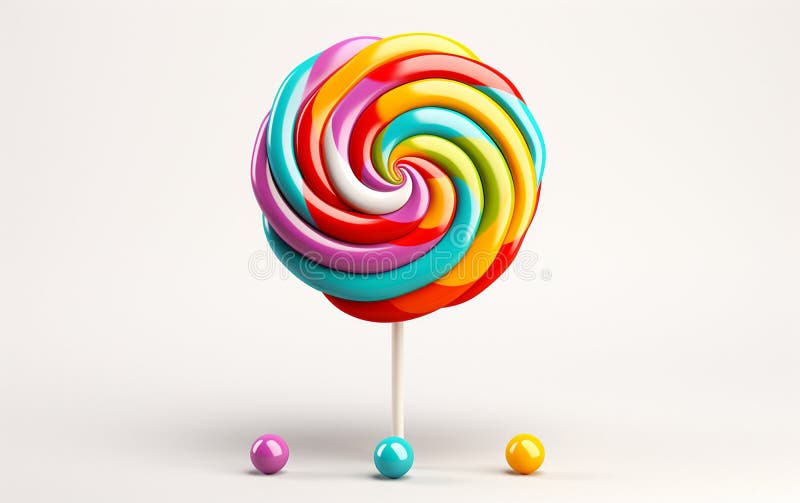 Colorful Lollipop on Transparent Background -Generative Ai Stock ...