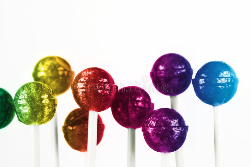 Colorful lollipops stock image. Image of healthy, juicy - 9955035